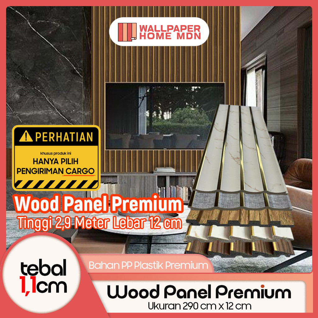 Jual WOLDANSHOP Wallpanel PVC Dinding / Woodpanel Motif Kayu / Wall ...