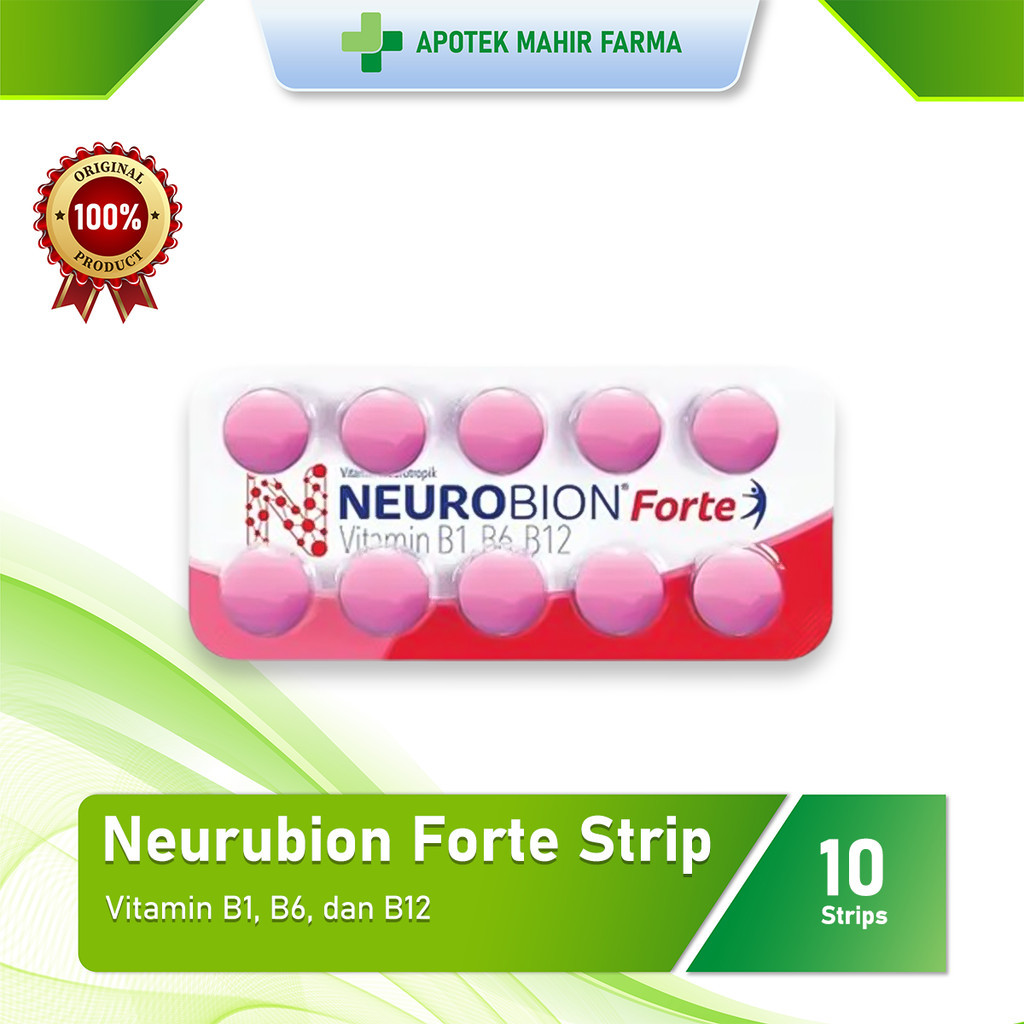 Jual Neurobion Forte Strip 10 Tablet - Vitamin Daya Tahan Tubuh / B1 B6 ...