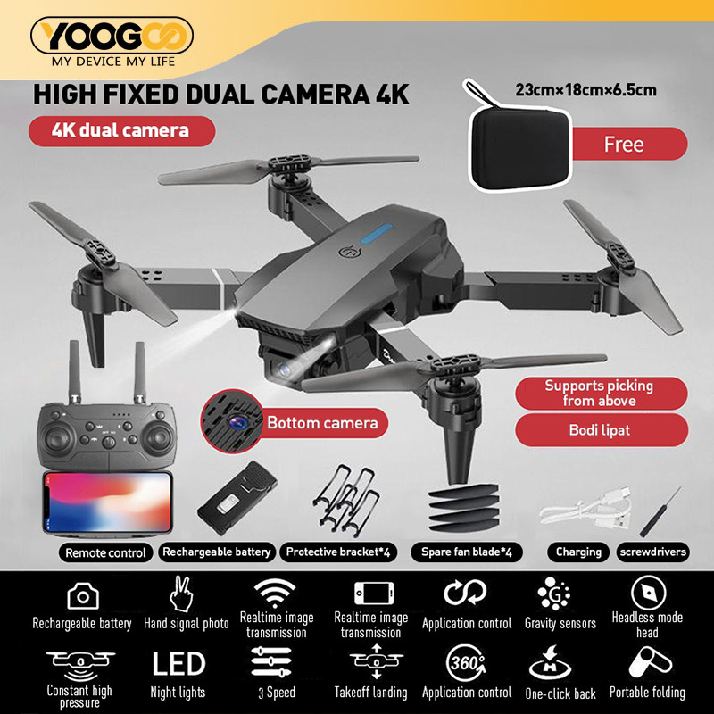Jual E88 Pro Drone/E99 Pro Drone Anti Tabrak Drone Mini Dengan Kamera ...