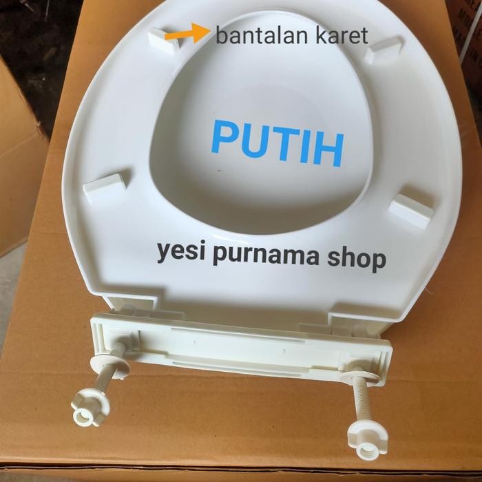 Jual Tutup Closet Duduk Model Toto UNIVERSAL all type BEIGE - Putih ...