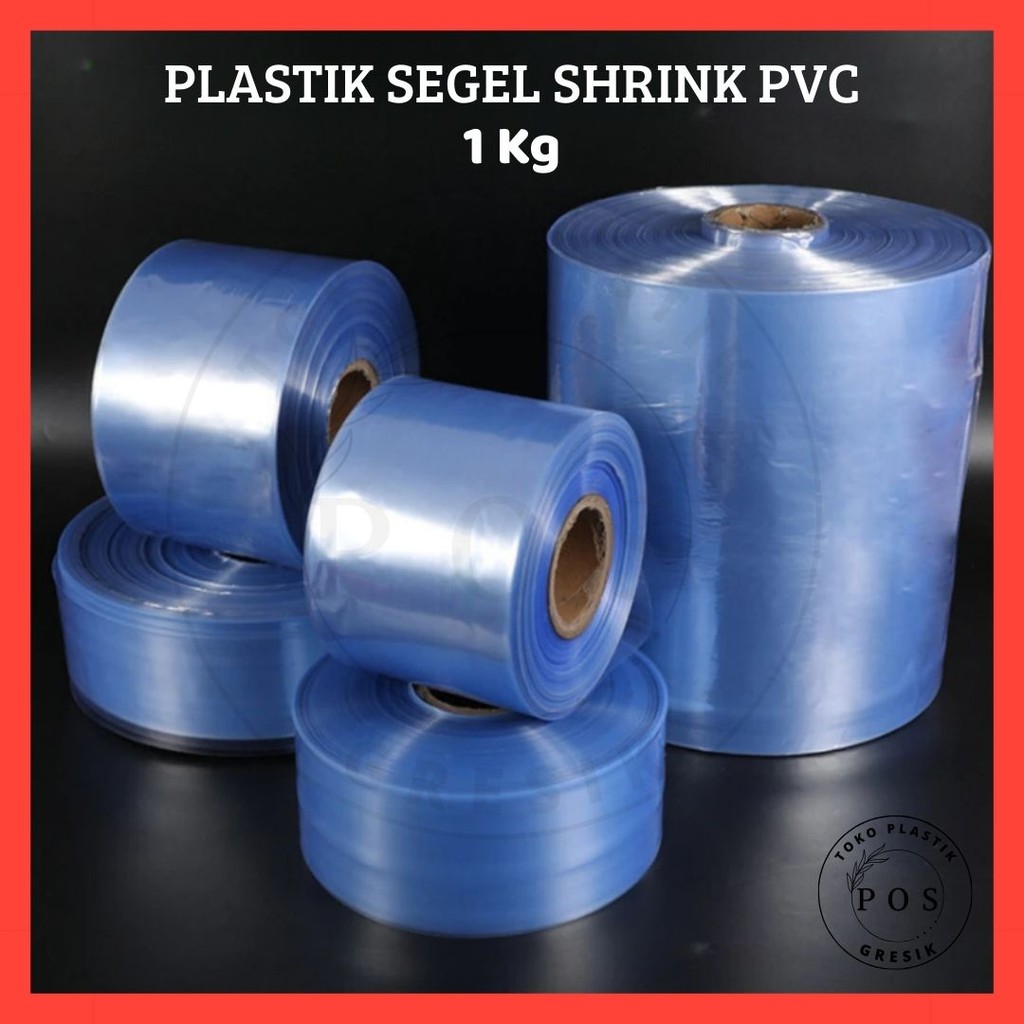 Jual [1-KG] PLASTIK SHRINK PVC Segel Botol Tabung Tutup Buku Gulungan ...