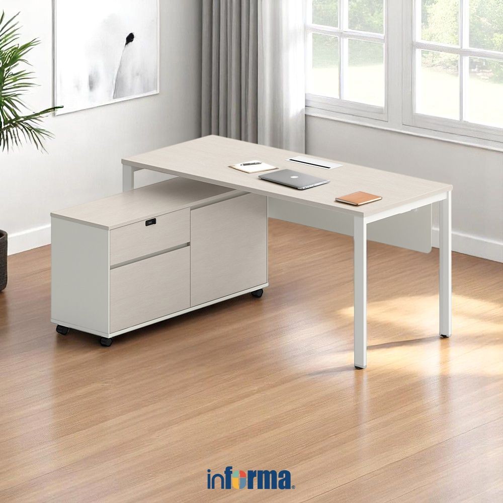 Jual Informa Sieben I I I Meja Kantor Dengan Kabinet Office Table ...