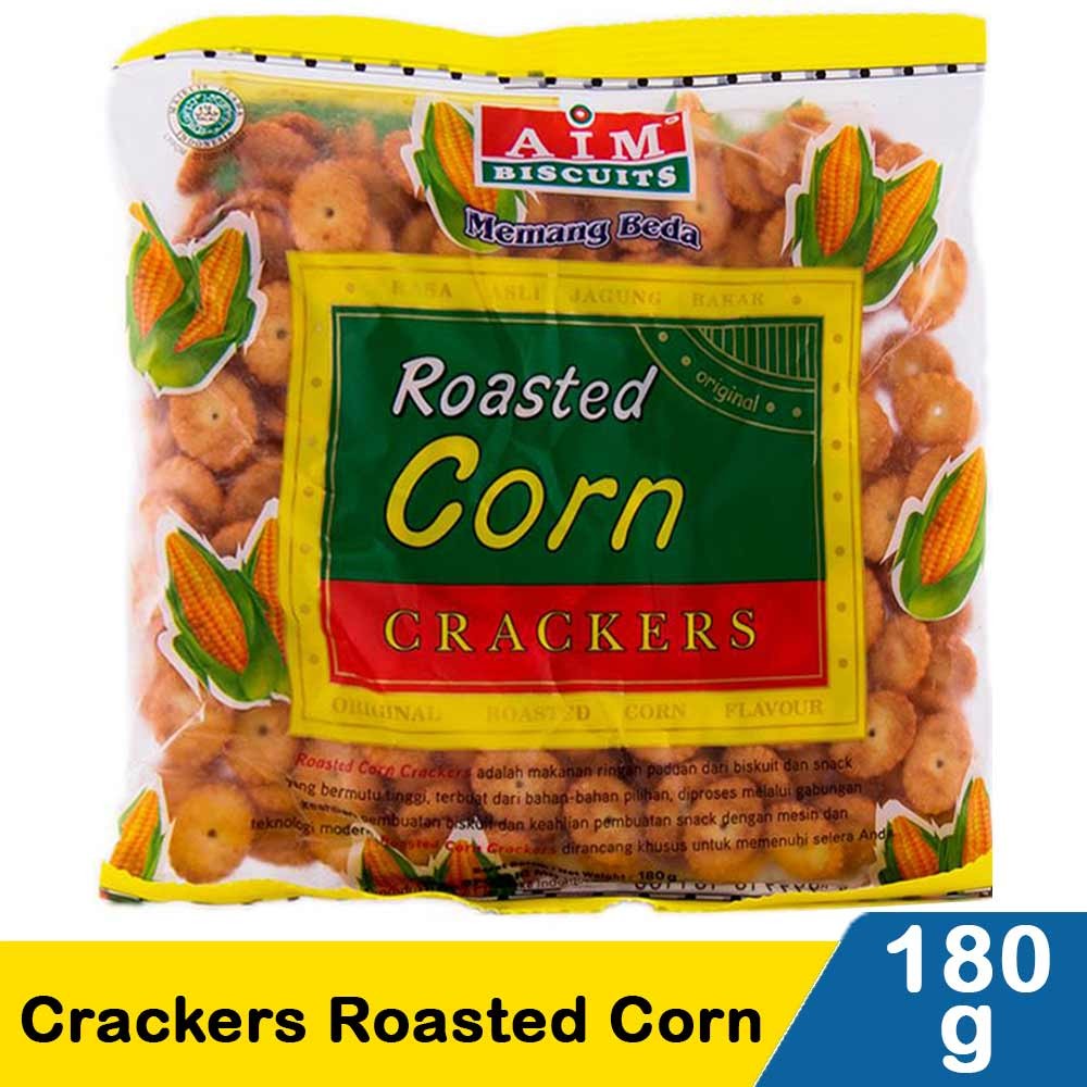 Jual AIM CRACKERS ROASTED CORN 180g | Shopee Indonesia