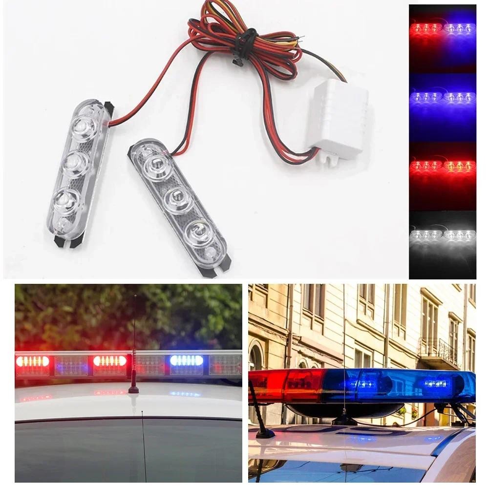 Jual Police Lights 3 Led Strobe Lights Flasher Auto Flash Stroboscopes ...