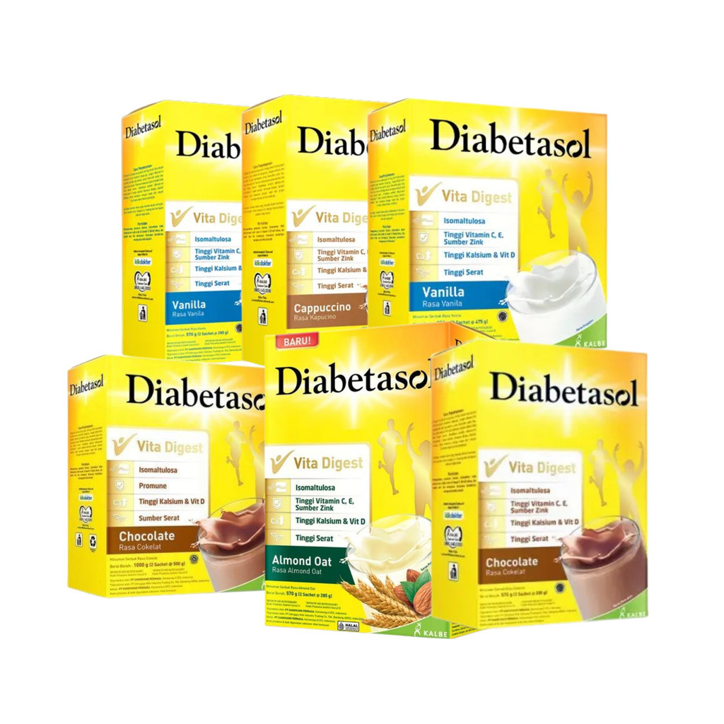 Jual Susu Diabetasol 1000 gram Rasa Vanilla Coklat Capucino 950gr 600gr ...