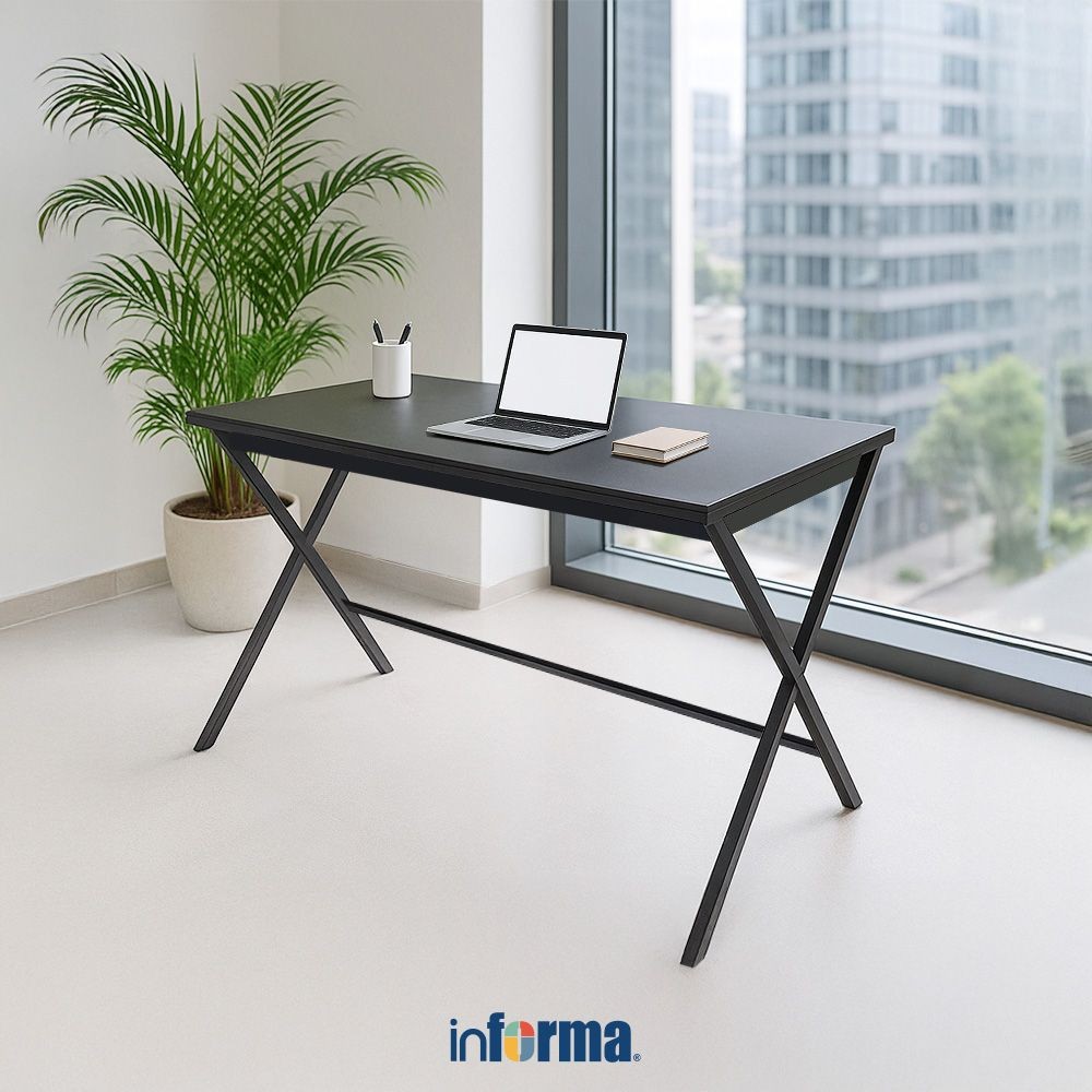 Jual Informa Raynor Meja Kantor - Cokelat Walnut Office Table Furnitur ...