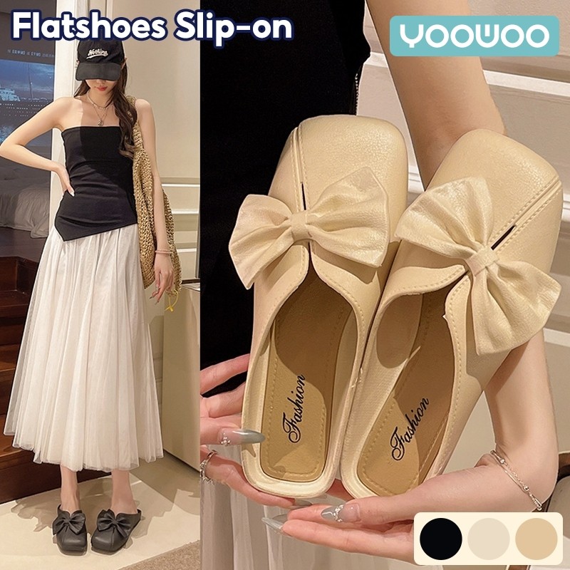 Jual YooWoo Sandal Selop Wanita / Wanita Korean Style & Lucu / Tertutup ...