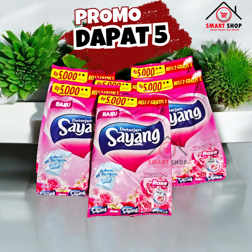 Jual PAKET 5 PCS Detergen Sayang 5000 / | Shopee Indonesia