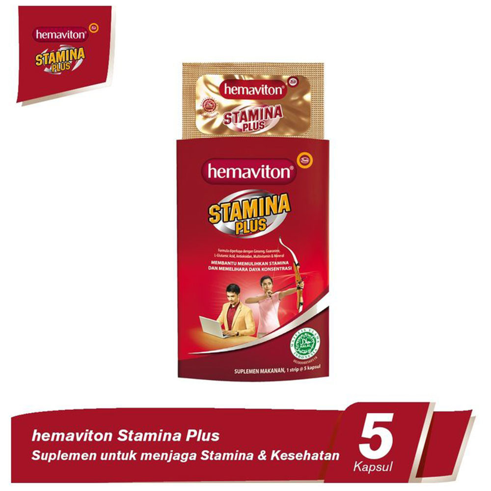 Jual HEMAVITON VITAMIN FOR STAMINA PLUS 5'S | Shopee Indonesia