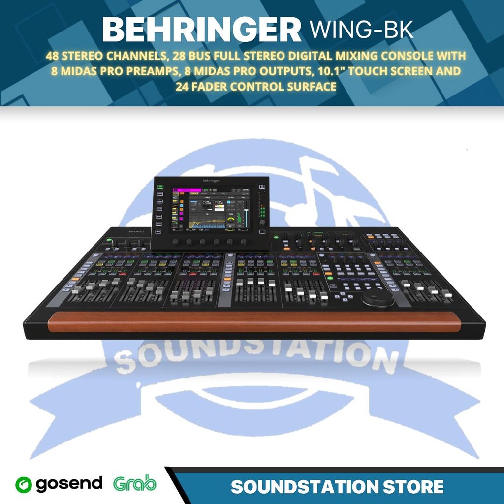 Jual Behringer Wing-BK 48 Channel Full Stereo Digital Audio Mixer - 28 ...