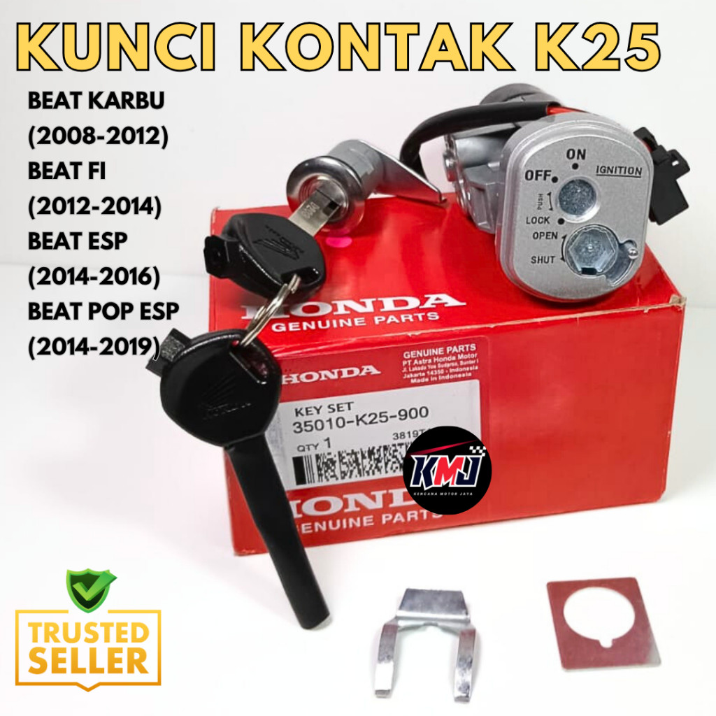 Jual 35010-K25-900 Kunci Kontak K25 Original Beat Fi Beat Karbu Beat ...