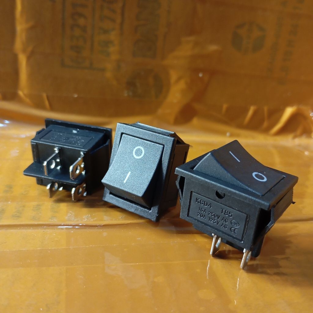 Jual Hitam Saklar Power Besar On - Off Tanpa Lampu 4 PIN | Switch On ...