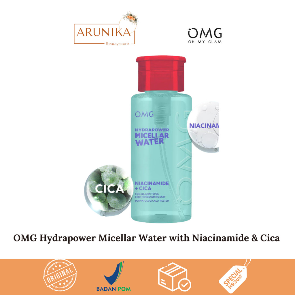 Jual NEW! OMG OH MY GLOW HydraPower Micellar Water with Niacinamide ...