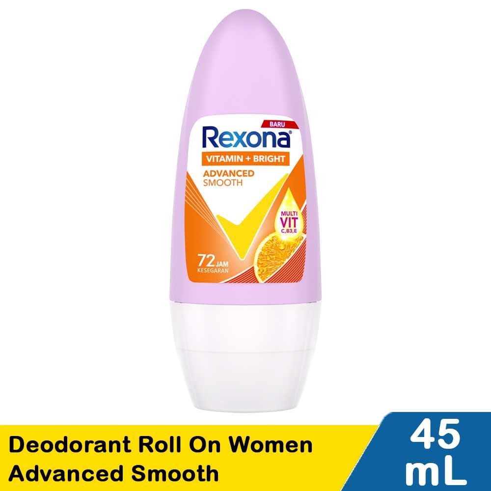 Jual REXONA DEODORANT ROLL ON WOMEN ADVANCED SMOOTH 45mL | Shopee Indonesia