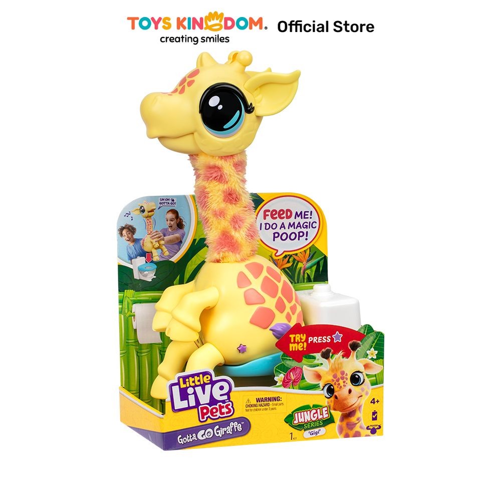 Jual Toys Kingdom Little Live Pets Playset Gotta Go Giraffe Jungle ...