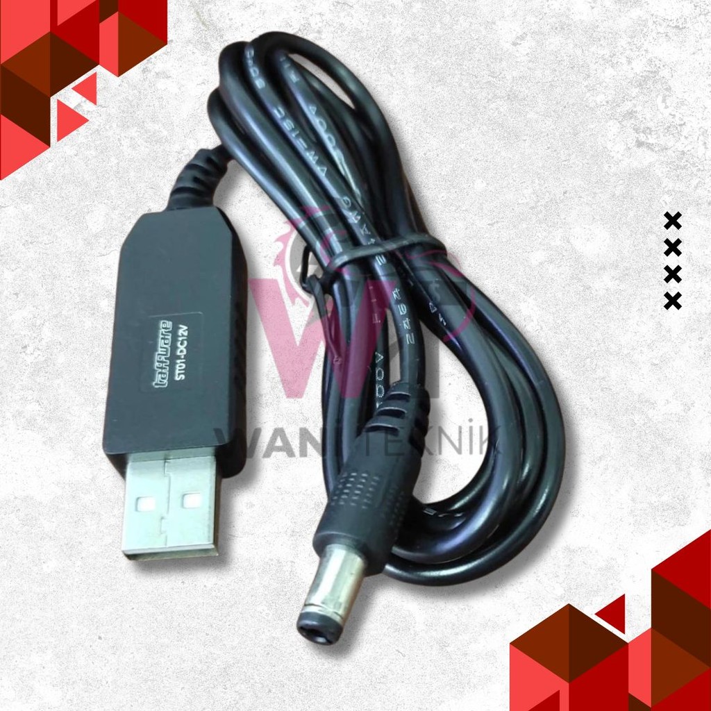 Jual USB Step Up Kabel 5V ke 12V – Adaptor Charger DC Power Supply ...