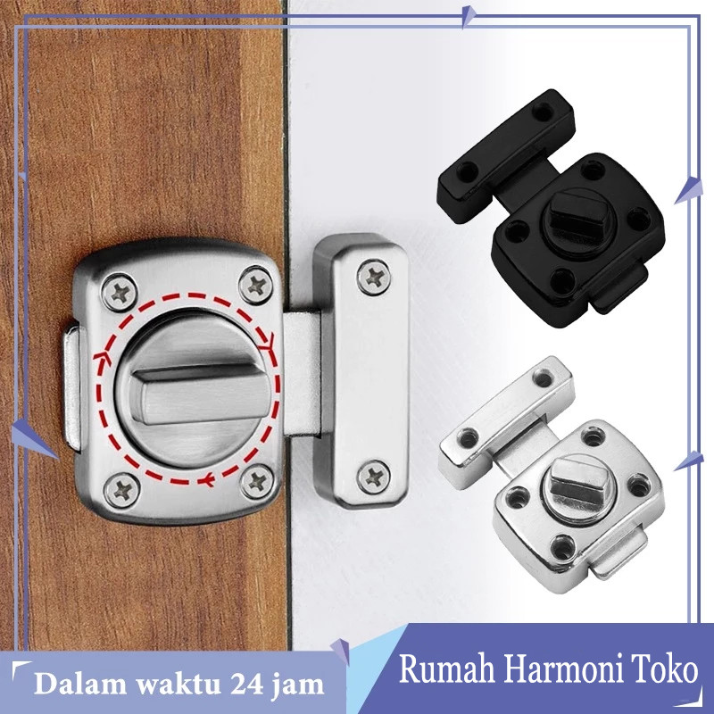 Jual Slot Bathroom Latch Rumah Metal Door Hook Bolt Putar Grendel Pintu ...
