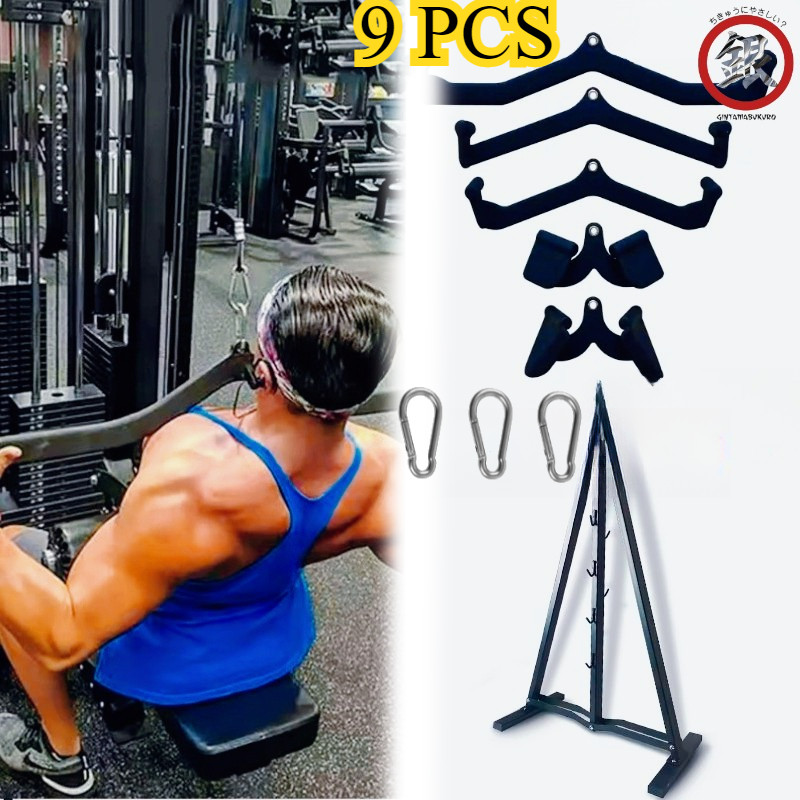 Jual 9PCS/Set Dual Function Back Workout Equipment /Mag Grip Handles ...