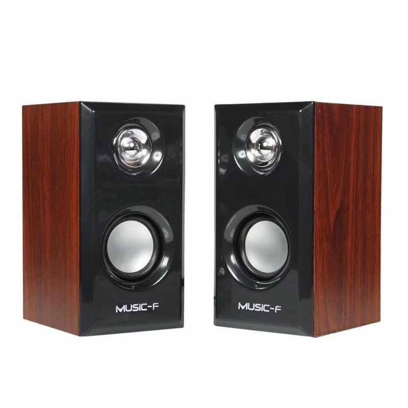 Jual Wooden speakers USB Powered 3.5MM audio jack Surround Sound Wooden ...