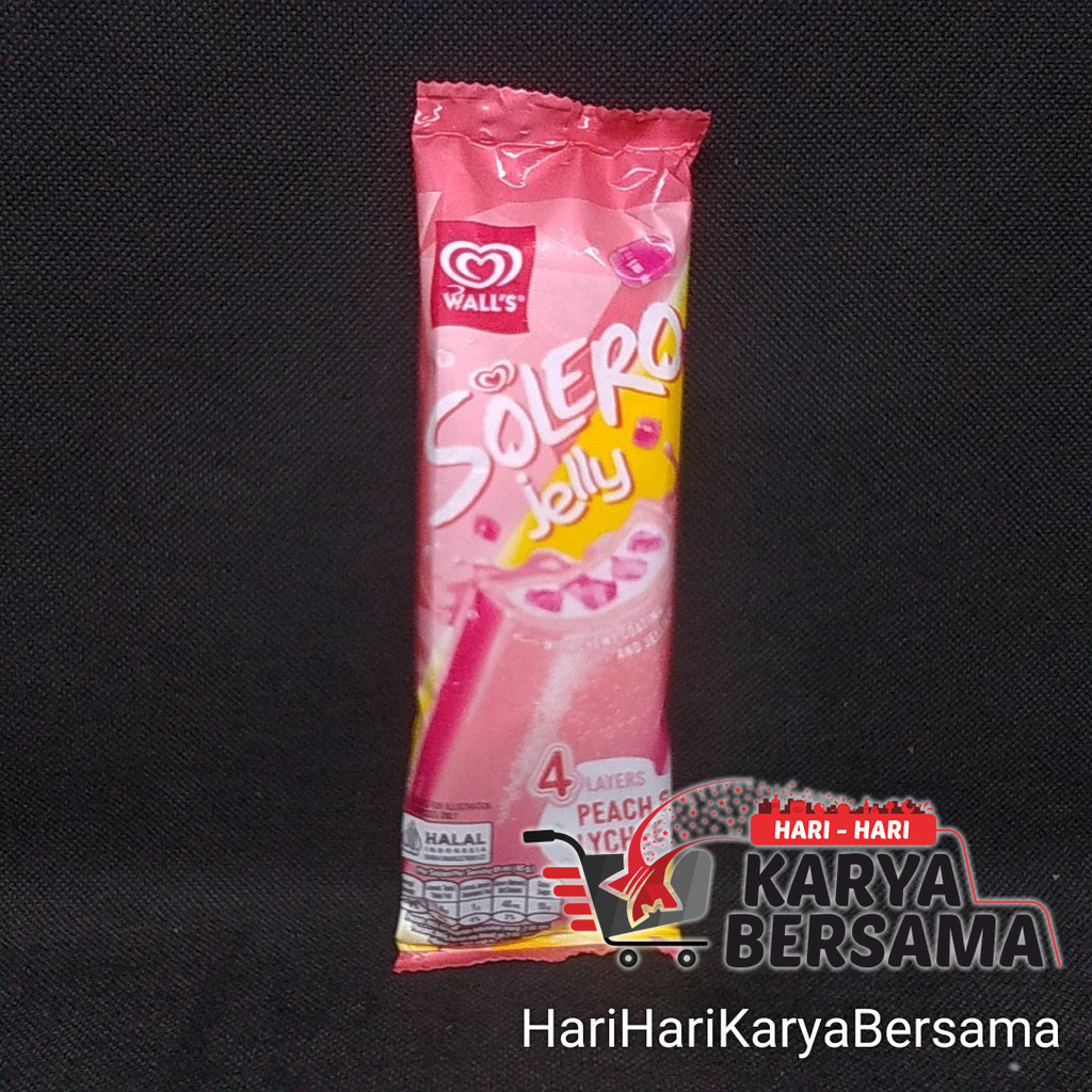 Jual ES KRIM ICE CREAM WALL'S SOLERO JELLY 4 LAYERS RASA PEACH & LYCHEE ...
