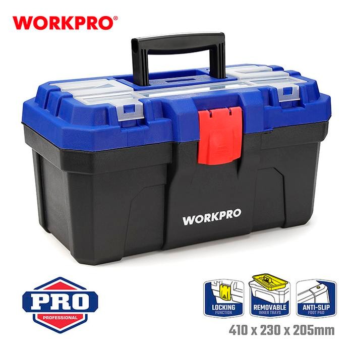 Jual WORKPRO WP283001 16" Heavy Duty Plastic Toolbox | Shopee Indonesia