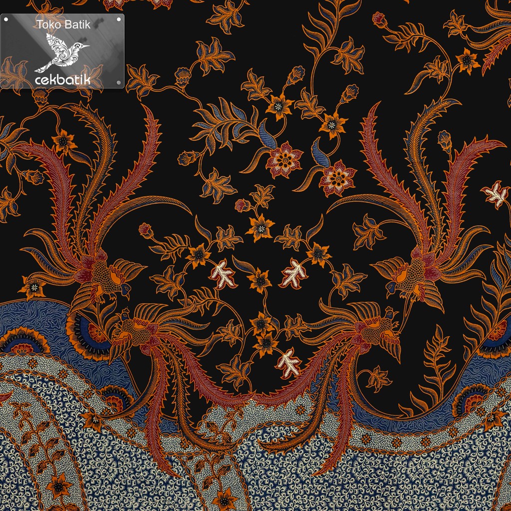 Jual kain batik - Motif Batik unik Burung dan bunga Elegan | Shopee ...