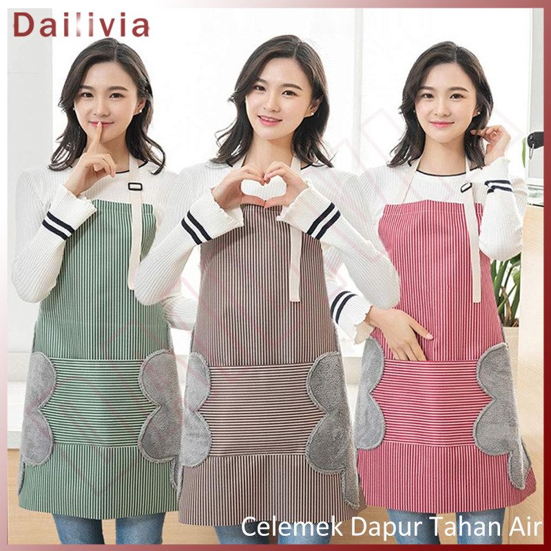 Jual DL - Celemek Pria Wanita / Dapur Tahan Air Yang Dapat / Apron ...