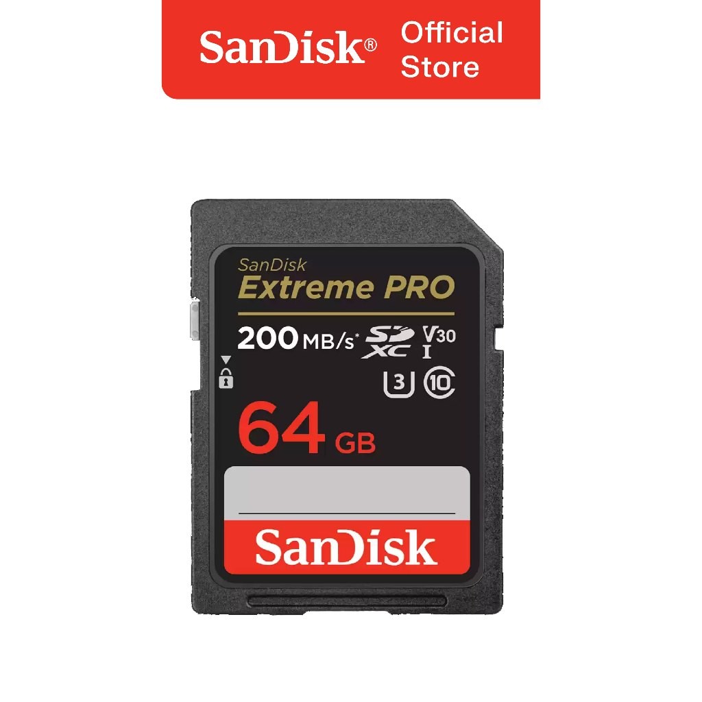 Jual SanDisk SDXC Card Extreme Pro 64GB Class 10 U3 V30 for 4K UHD (Up ...