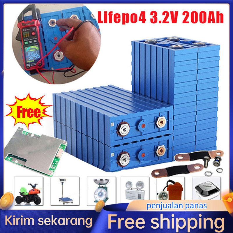 Jual （Kirim dalam 12 jam）FREE BMS Barang baru Baterai Lifepo4【 CATL 200AH Baterai】Baterai Surya ...