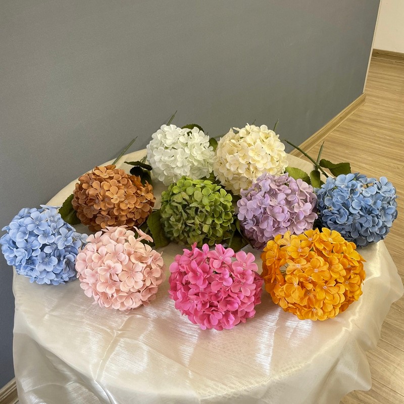 Jual Bunga Hydrangeas Artificial 90 Kelopak Bunga Hydrangeas Imitasi ...