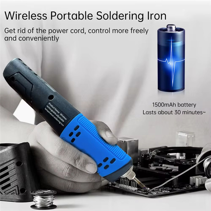 Jual Classy-Portable USB Cordless Electric Soldering Iron LED Digital ...