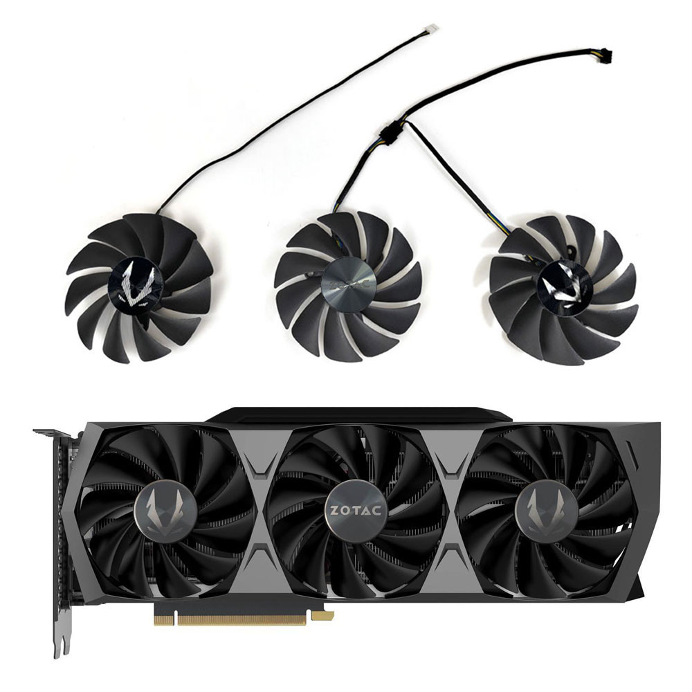 Jual 87mm ZOTAC GAMING GeForce RTX 3090 Trinity OC 24GB GPU Fan, For ...