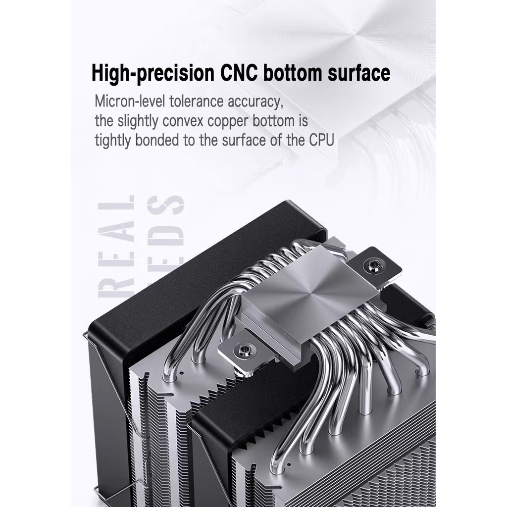 Jual JONSBO CR-3000 7 HeatPipes Dual-Tower CPU Cooler Dual-Fan 120mm ARGB 5V 3PIN PWM CPU Raator ...