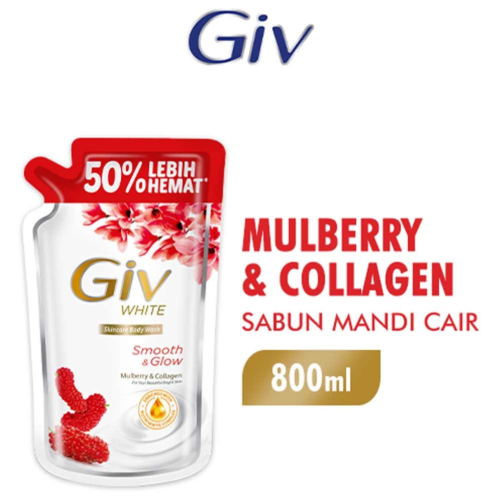 Jual GIV BODY WASH SMOOTH & GLOW MULBRY&COLLAGEN 825/800mL | Shopee ...