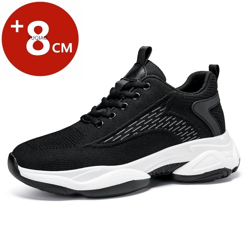 Jual Summer Lift Sneakers Men Elevator Shoes Height Increasing Shoes ...