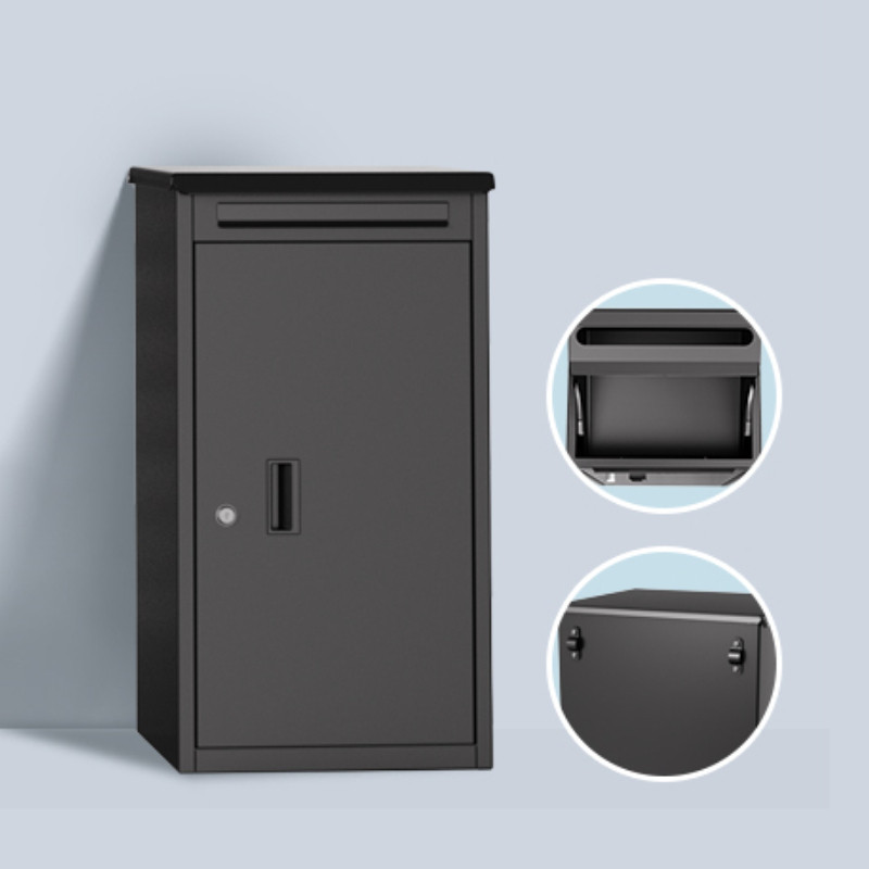 Jual Outdoor Mailbox Floor Mounted Large Parcel Drop Box Anti-theft ...