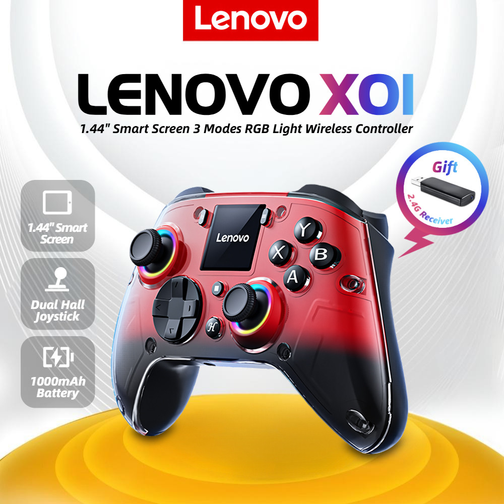 Jual Lenovo X01 Smart Screen Wireless Gamepad Dual Hall Joystick Game ...