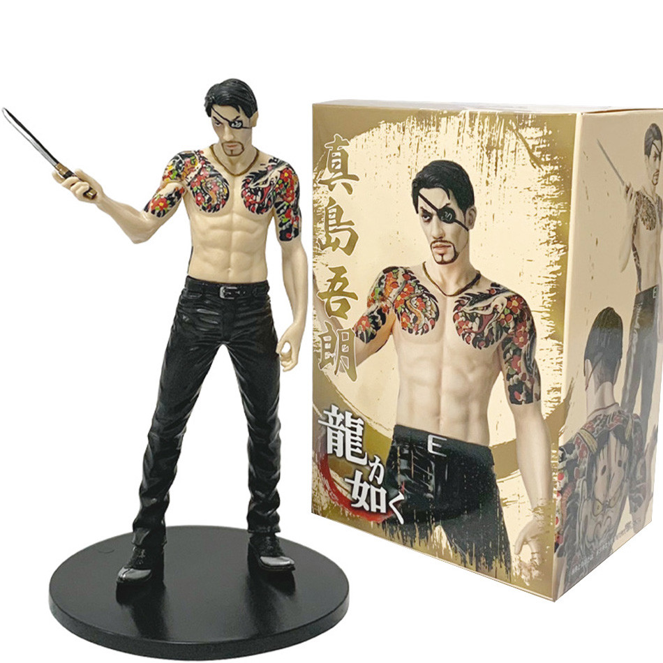 Jual 17cm YAKUZA Game Anime Figure Goro Majima Kiryu Kazuma Yakuza ...