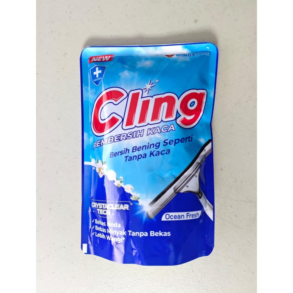 Jual Cling Pembersih Kaca Ocean Fresh 400 mL PCS | Shopee Indonesia
