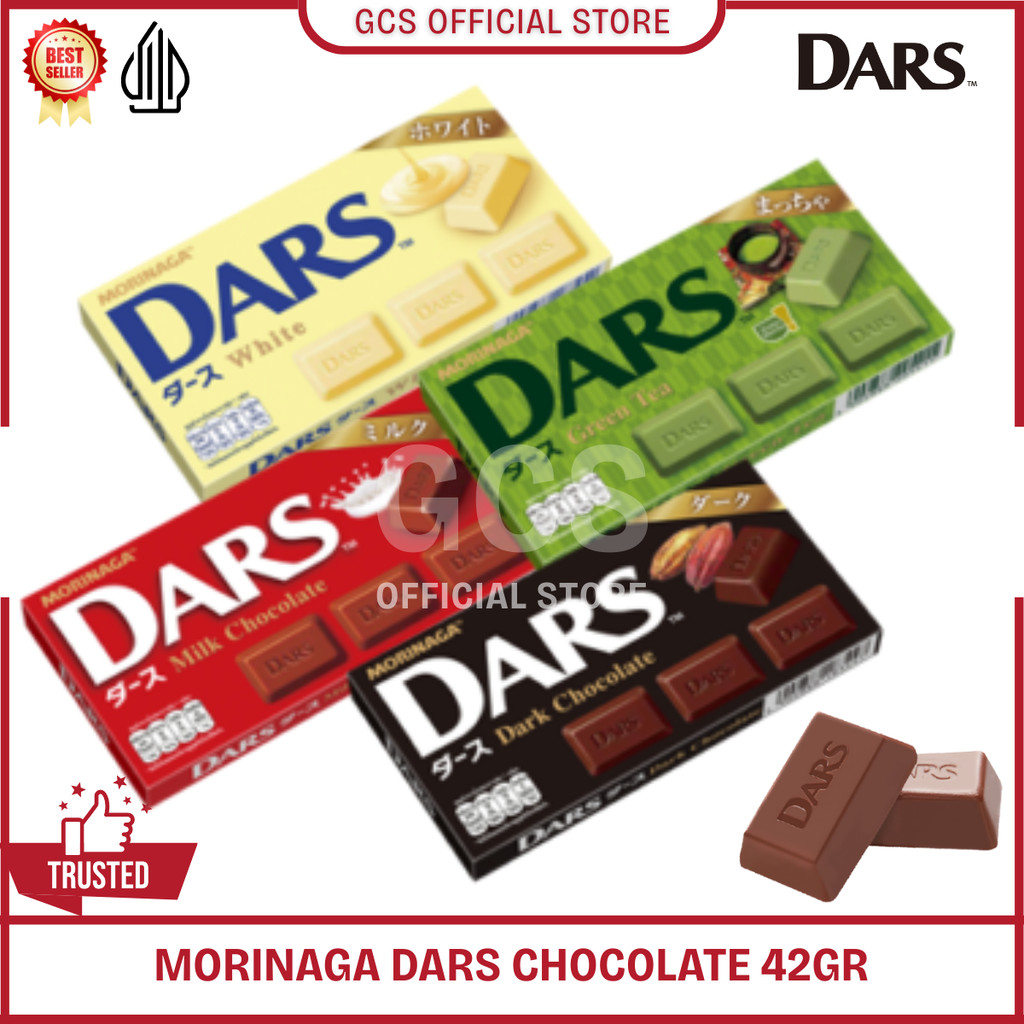 Jual Morinaga DARS Milk White Bitter Matcha Green Tea Chocolate 42gram / Coklat Cemilan Snack ...