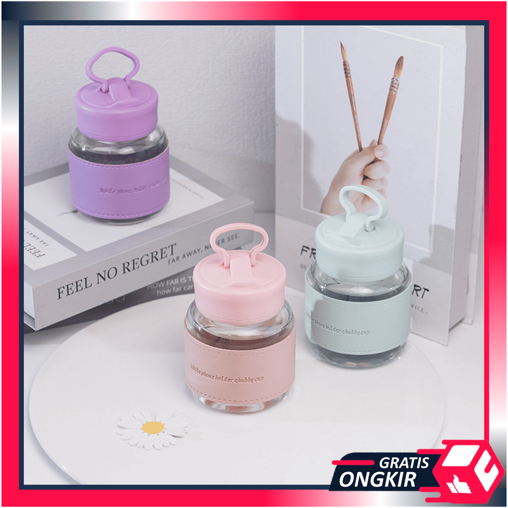 Jual Gratis Ongkir - Bo6722 Botol Minum Kaca Mini / Botol Mini Portabel ...