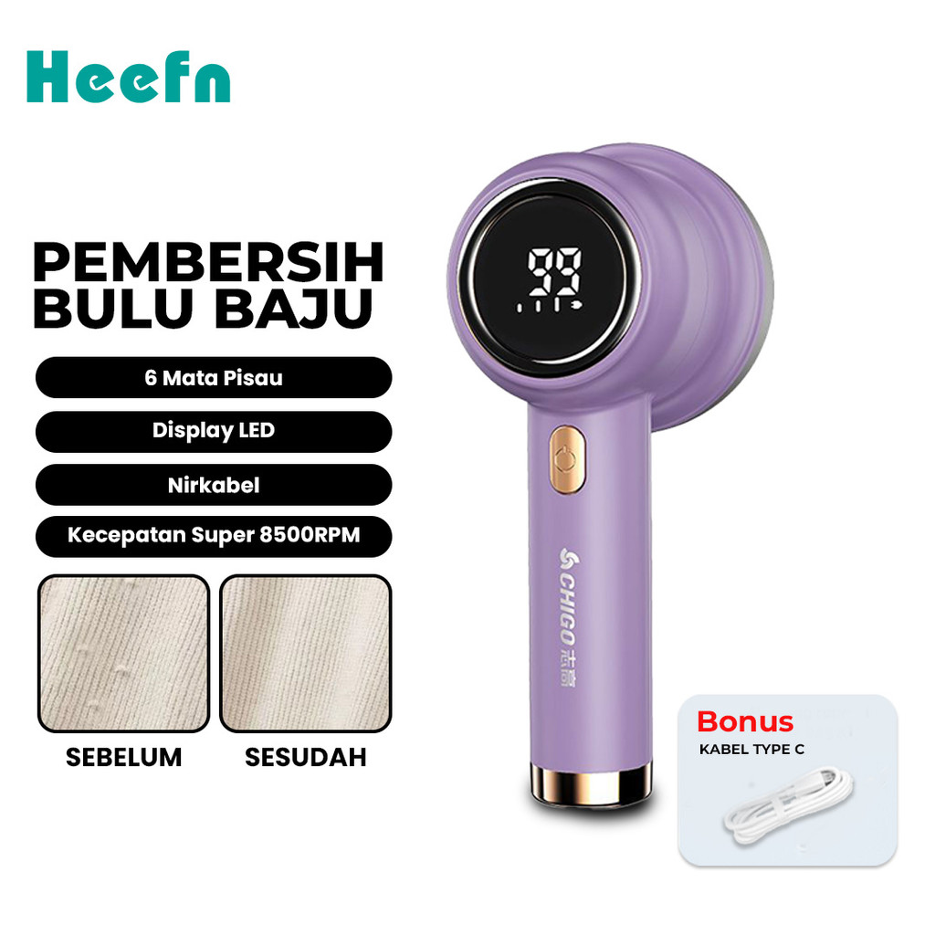 Jual Heefn Pembersih Bulu Baju Penghilang Bulu Pakaian Mesin Pencukur ...