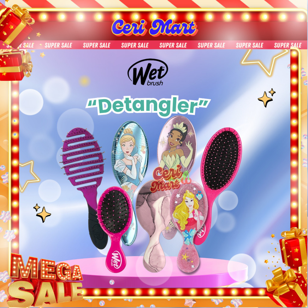 Jual THE WET BRUSH WetBrush Disney Princess / Wet Brush Mini Disney ...