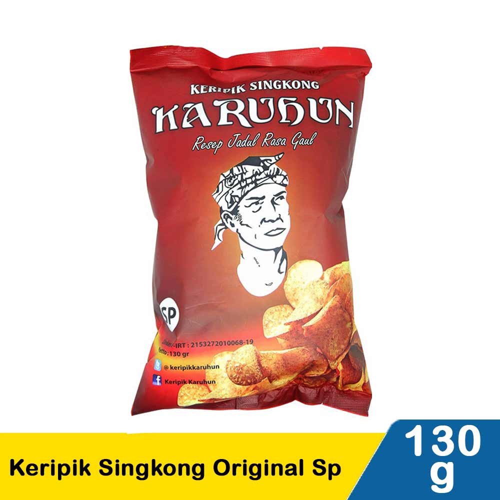 Jual KARUHUN KERIPIK SINGKONG ORIGINAL SP 130g | Shopee Indonesia