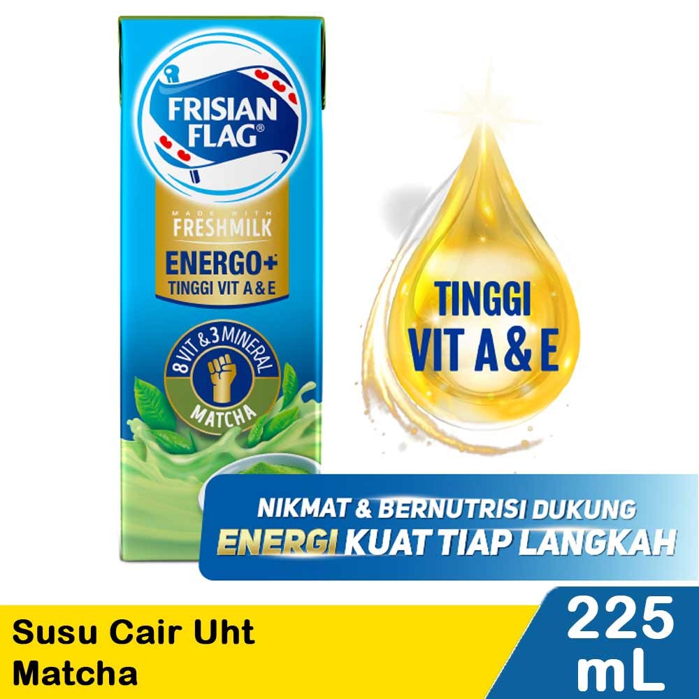 Jual FRISIAN FLAG SUSU CAIR UHT MATCHA 225mL | Shopee Indonesia