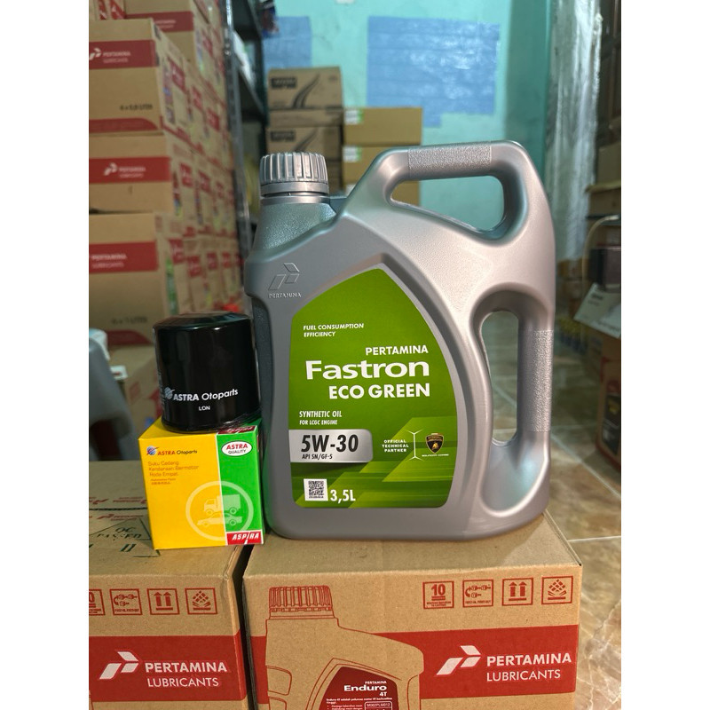 Jual Paket oli mesin fastron Eco green SAE 5W-30 dan filter FORSA SA ...