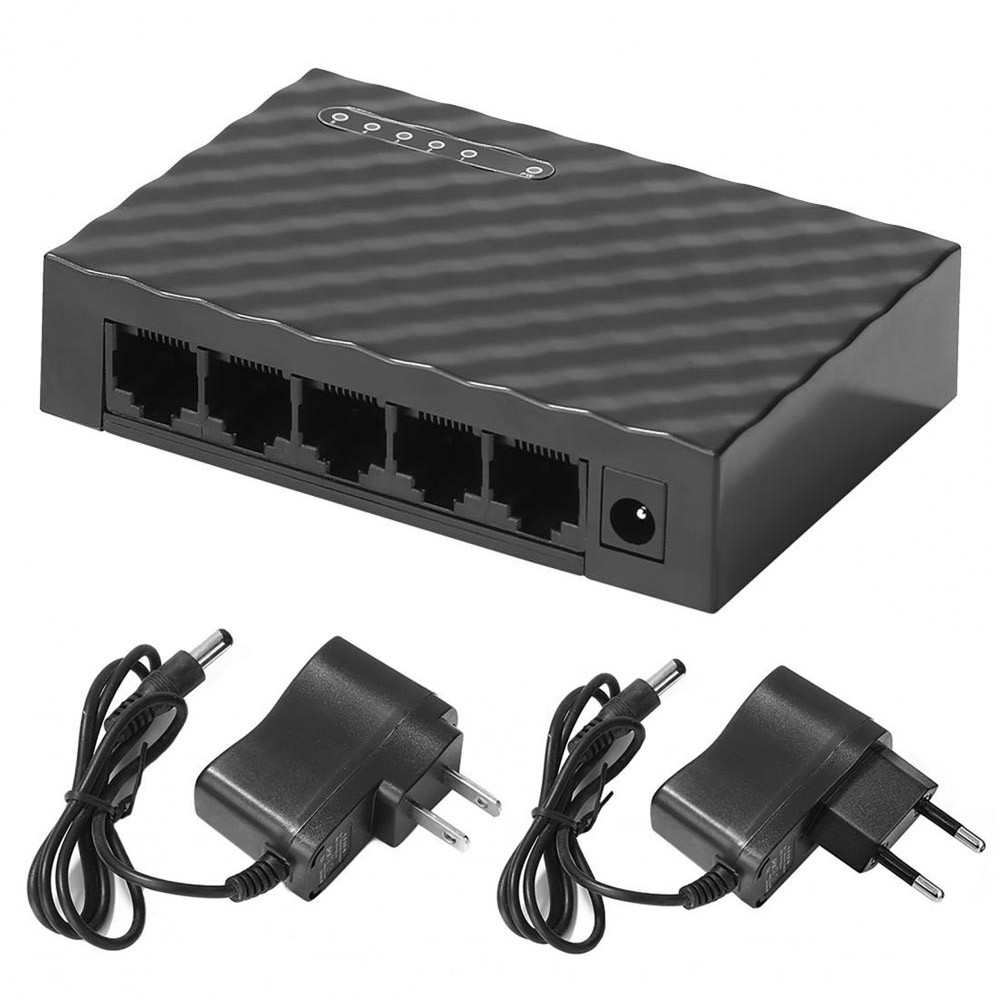 Jual 5 Port 10/100/1000Mbps Desktop Gigabit Network Switch RJ45 LAN ...
