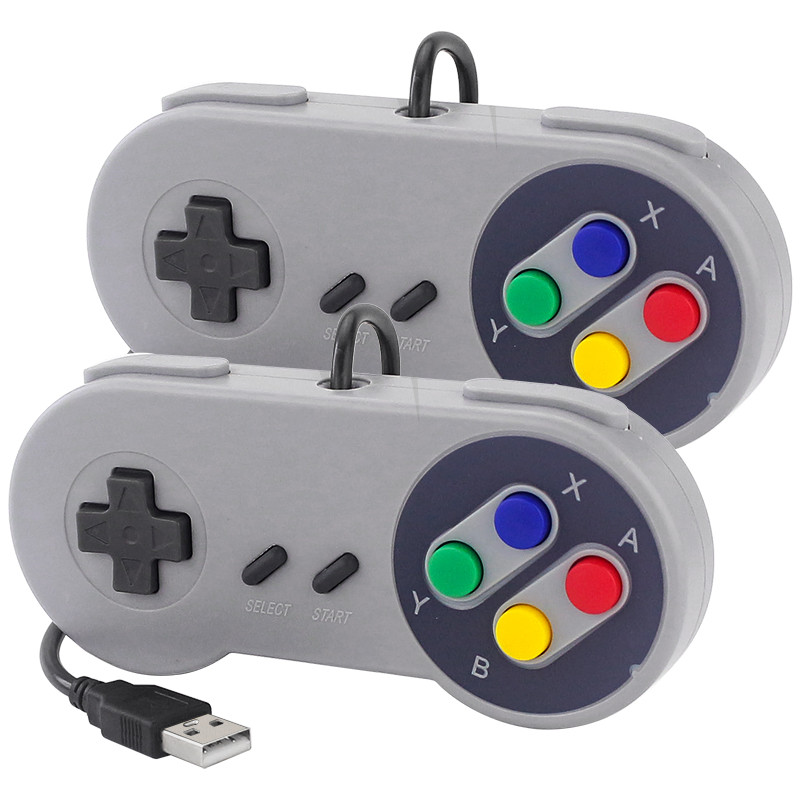 Jual 2PCs USB Gamepad Retro Gaming Joystick Wired Controller for Linux ...