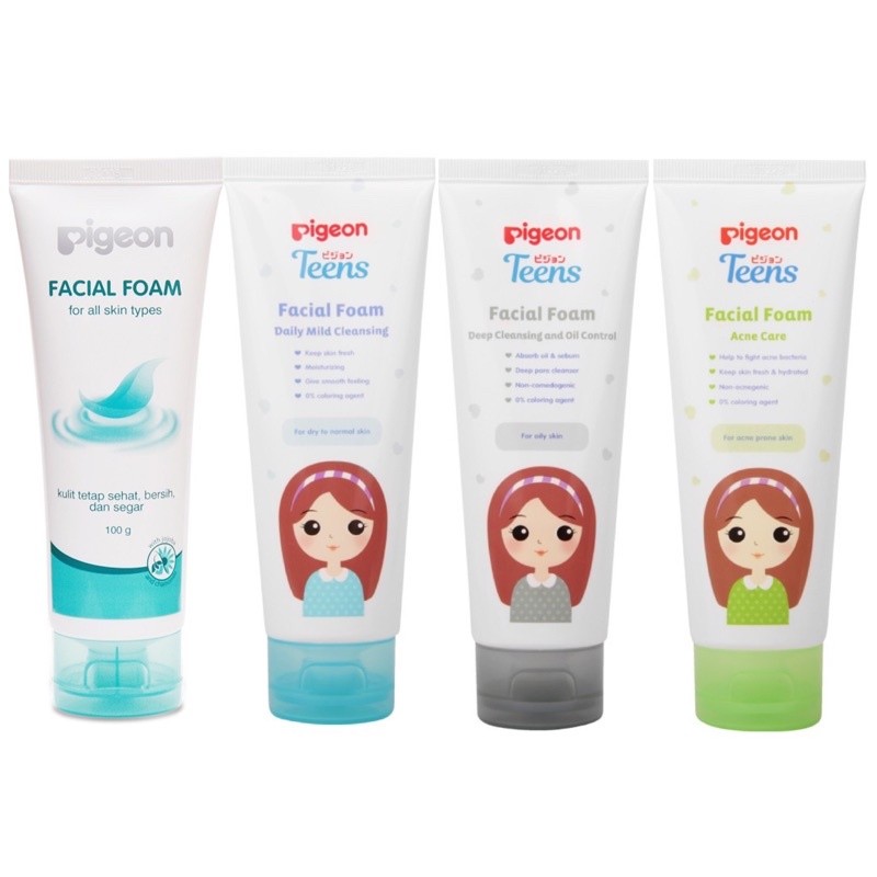 Jual PIGEON TEENS FACIAL FOAM [For Acne Care] 100 g | Shopee Indonesia