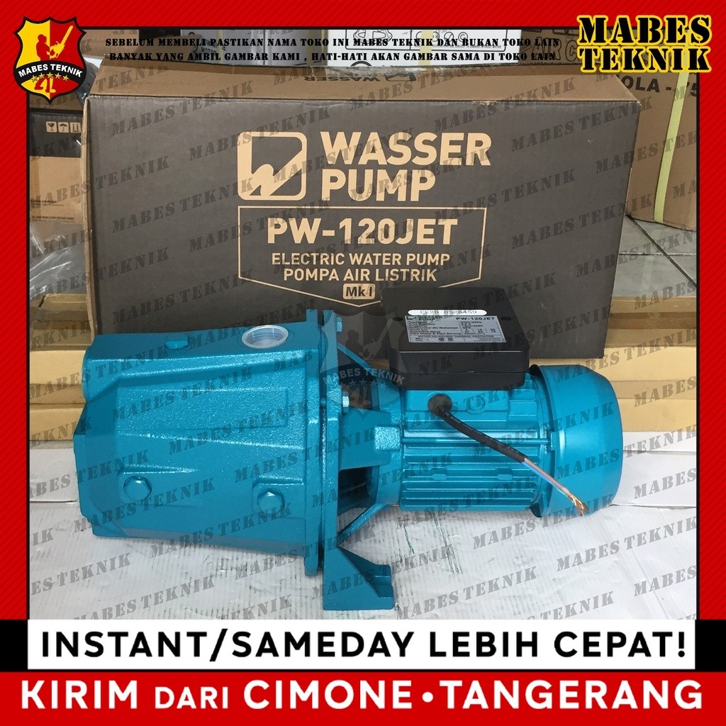 Jual WASSER PW 120 JET / PW120 JET / PW120JET - POMPA SEMI JET PUMP ...